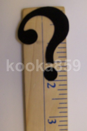 RIDDLER Costume QUESTION MARK SYMBOL Multi Size patches Batman Joker ...