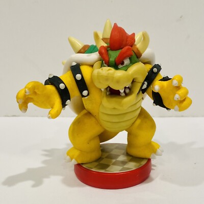 Super Mario Series Amiibo Nintendo Bowser Red Base Used Works Great ...