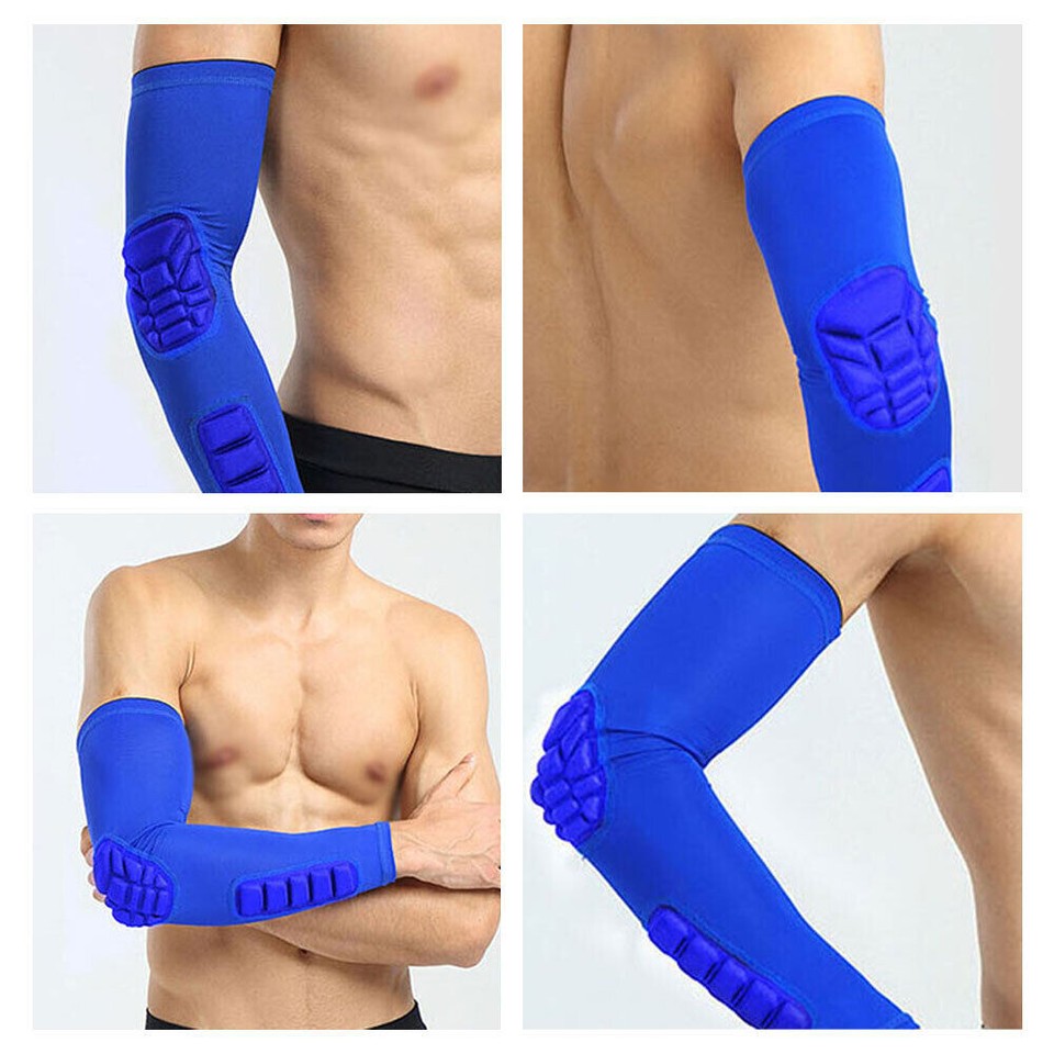 Arm Sleeve Elbow Pad Protection Compression Baseball Football ...