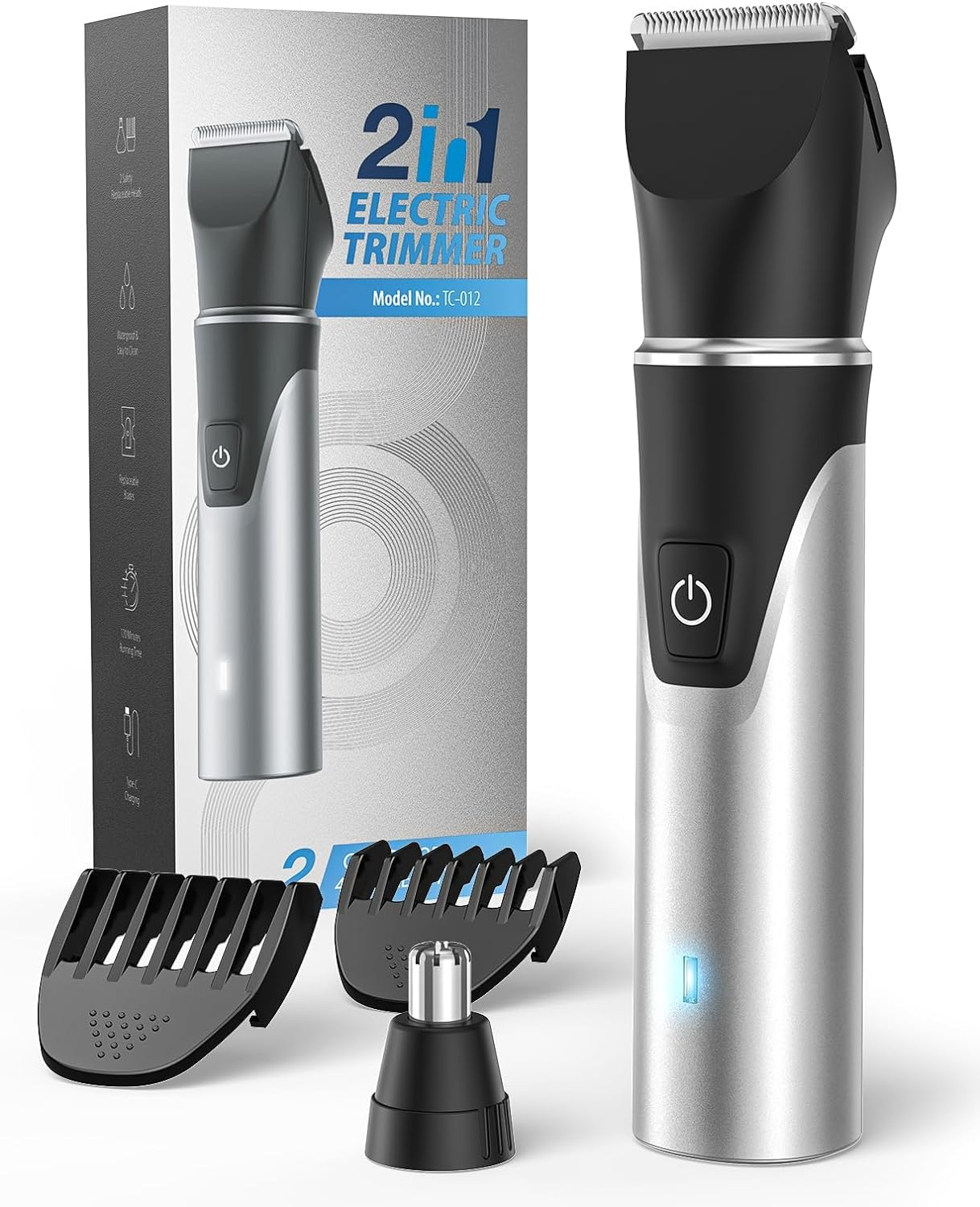 Manscape Body Hair Trimmer for Men: Electric Groin Groomer with Body ...