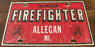 Volunteer Firefighter Booster License Allegan Michigan Fire Department ...