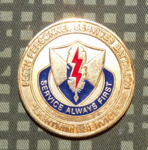 US Army 556th Personnel Services Battalion 25th Infantry Challenge Coin ...