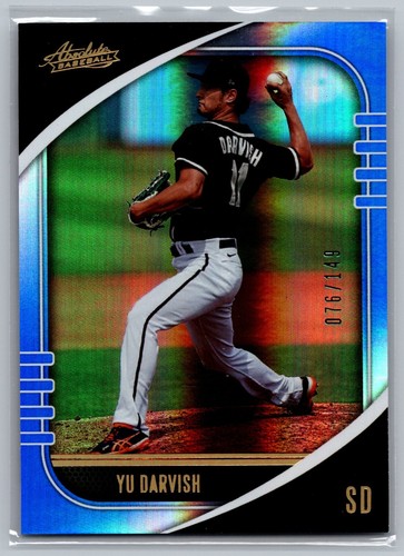 Yu Darvish 2021 Panini Absolute SPECTRUM BLUE #9 Baseball Card /149 ...