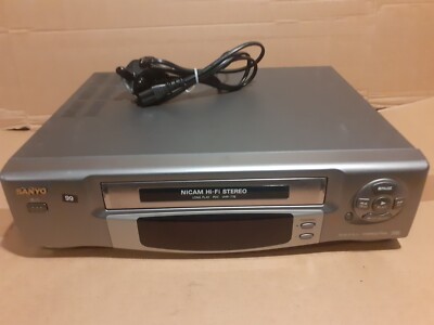 BASIC DARK SILVER VCR VHS VIDEO PLAYER FULLY WORKING HUNDREDS SOLD | eBay