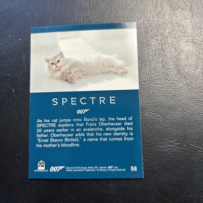James Bond Spectre 2016 007 #58 cat Blofeld Madeleine Lea Seydoux ...