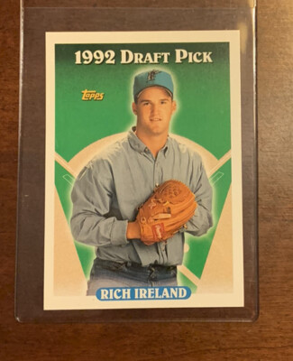 1993 Topps Draft Pick Rich Ireland #767 Florida Marlins | eBay