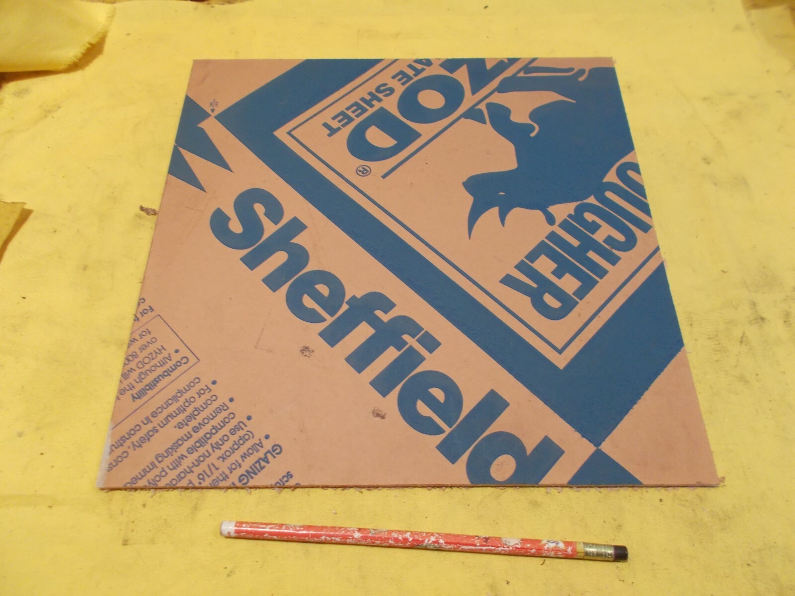 HYZOD WHITE POLYCARBONATE SHEET glazing plastic flat stock .177" x 12 ...