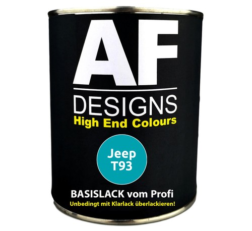 500ML Basislack Jeep T93 Light Turquoise Blue Metallic Spritzfertig ...