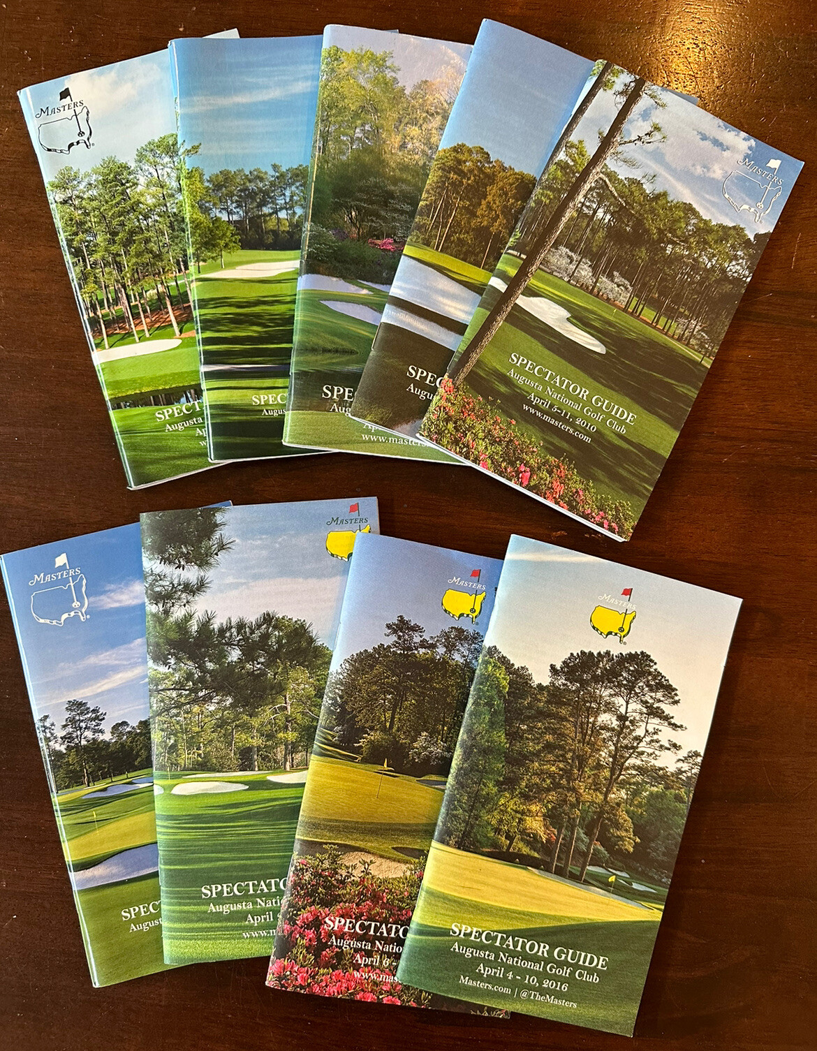Augusta National Masters Spectator Guide Choose 2006-2016 | eBay