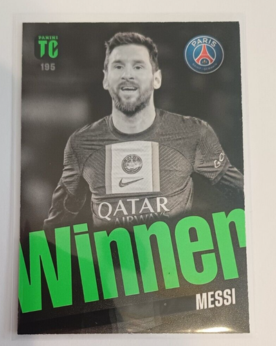 Carte Card Carta WINNER LIONEL MESSI Paris PSG Argentina PANINI TOP ...
