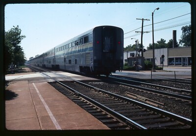 Railroad Slide - Amtrak Bi Level Baggage Coach Passenger Car 1988 La ...