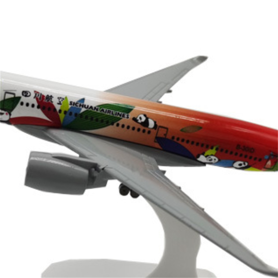 1:300 20cm Sichuan 350 A350 Panda Alloy Civil Airliner Plane Model ...