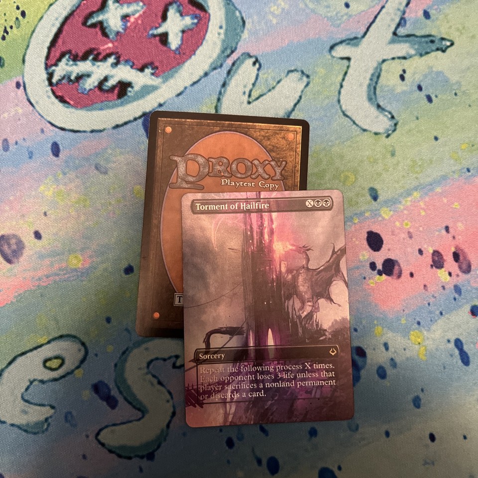 Torment Of Hailfire Full Art Foil Mtg Play Test Card | eBay