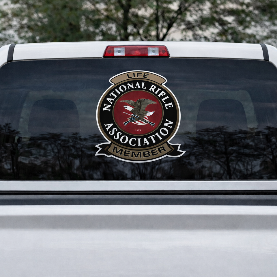 NRA Life Member Logo Guns Decal Replica 10.0" Stickers | Oracal ...