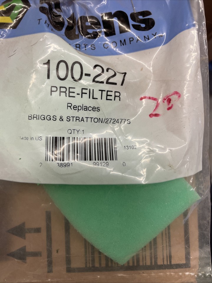 Stens Pre-Filter Foam 100-227 | eBay