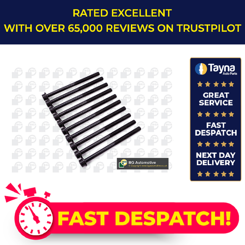 Cylinder Head Bolts fits FORD FIESTA Mk5 ST150 2.0 05 to 08 N4JB Set ...