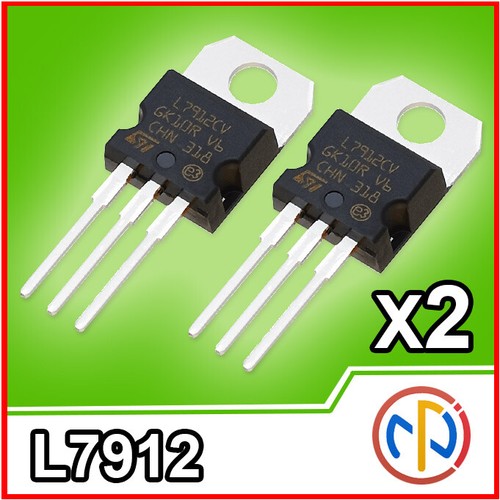 2X 7912 Regolatore Tensione Negativa -12V L7912CV LM7912 1.5A ...