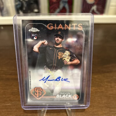 2024 Topps Chrome Update Mason Black Rookie Auto San Francisco Giants ...