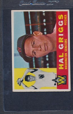 1960 Topps #244 Hal Griggs Senators VG *483 | eBay