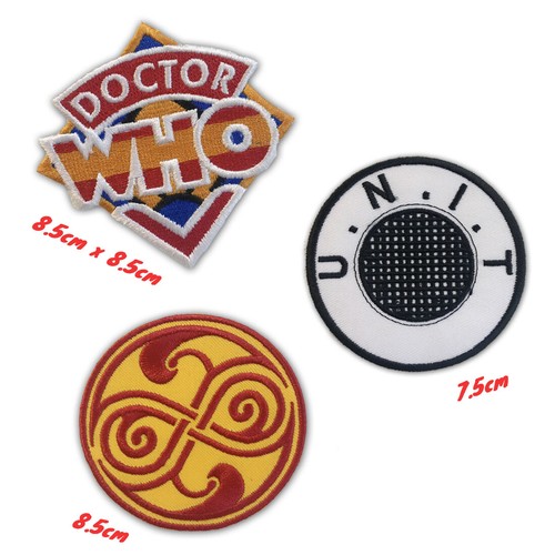 Doctor Who Movies comic Unit badges Iron on Sew on Embroidered Patch | eBay