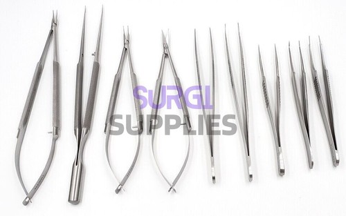 Hand Surgery Basic Set of Micro Surgical Instruments With case | eBay