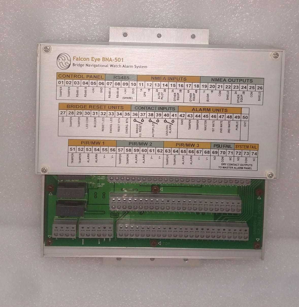 HYDEL Falcon Eye BNA-501 Bridge Navigational Watch Alarm System Panel ...