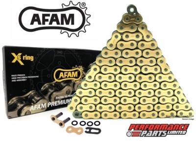MH MH7 125 Naked 2011-2013 Afam XMR Gold X-Ring Chain 428x130 with ...