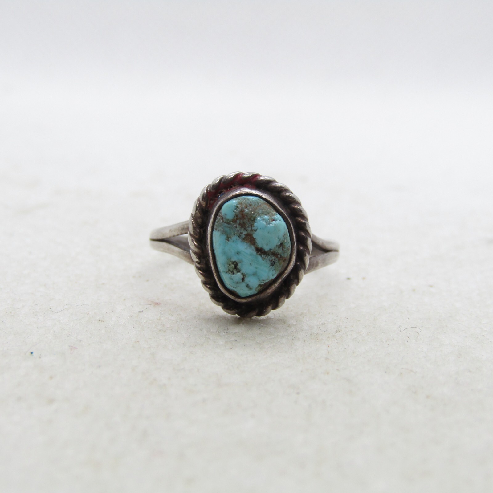 Small Sterling Silver 925 Turquoise Ring Size 6 K4381 | eBay