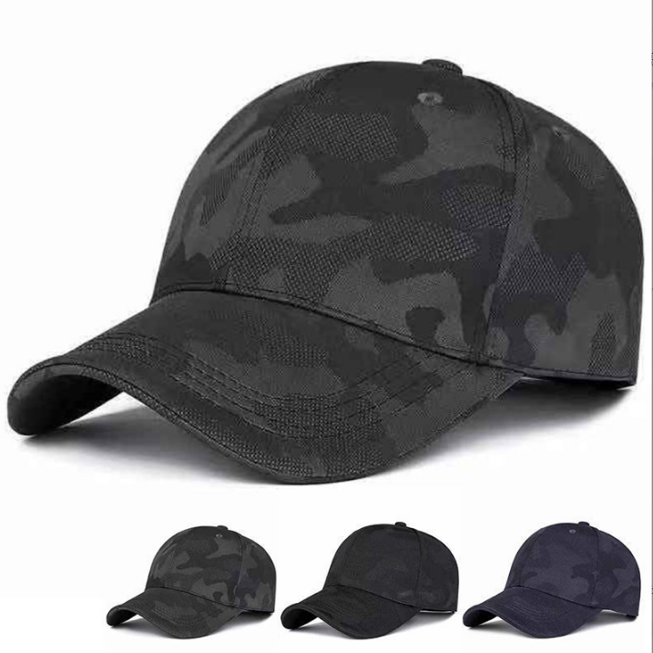 Men Women Washed Cotton Camouflage Hat Camo Baseball Cap Military ...
