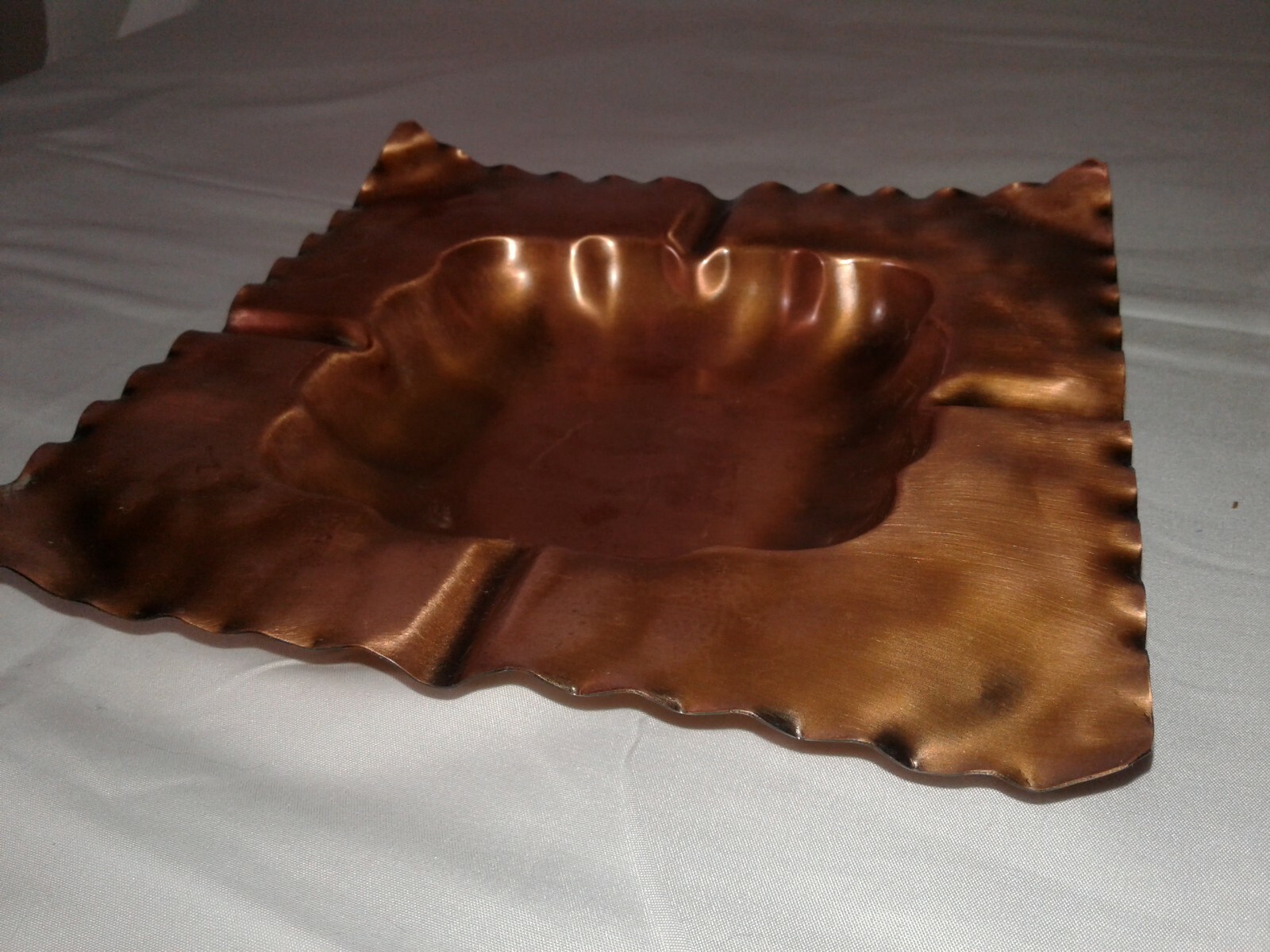 Gregorian Copper Ashtray 8 Inch Square Copper Art Deco Mid Century ...