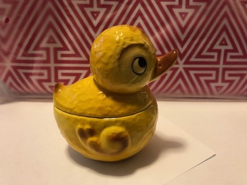 RARE GOEBEL Duck Duckling Trinket Box Figurine West W Germany Vintage ...