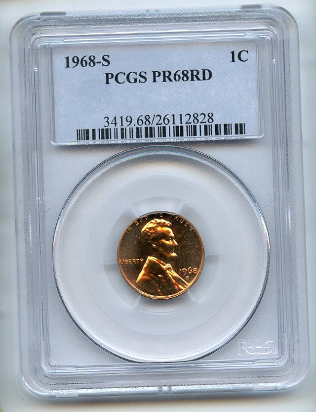 1968 S 1C Lincoln Cent PCGS PR68 | eBay