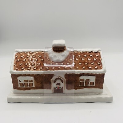 Gingerbread Butter Dish By Martha Stewart Everyday New Unused Christmas ...