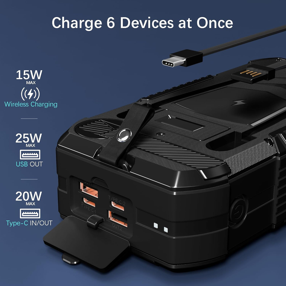 Power Bank Solare 70000 Mah: PD 30 W USB C Power Bank Ricarica Rapida ...