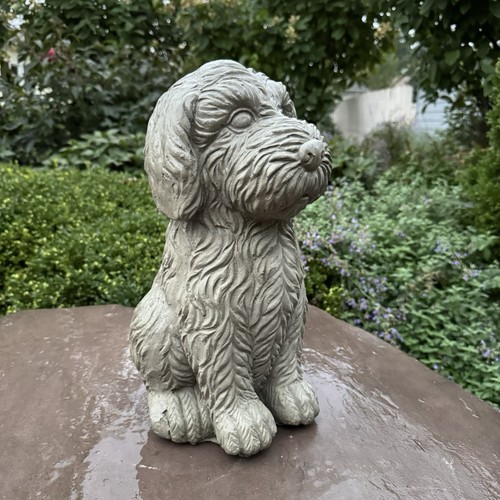 15" Large Concrete Cockapoo Garden Statue - Memorial Gift, Outdoor Dog ...