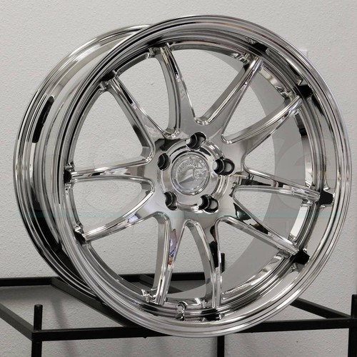 Aodhan DS02 DS2 19x9.5 5x114.3 15 Vacuum Chrome Wheels(4) 73.1 19" inch ...