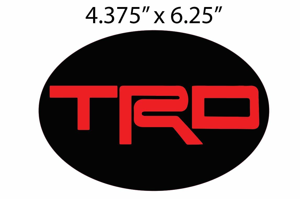 6.25" TRD Toyota Racing Vinyl Dash Sticker Decal Camry Tundra Tacoma ...