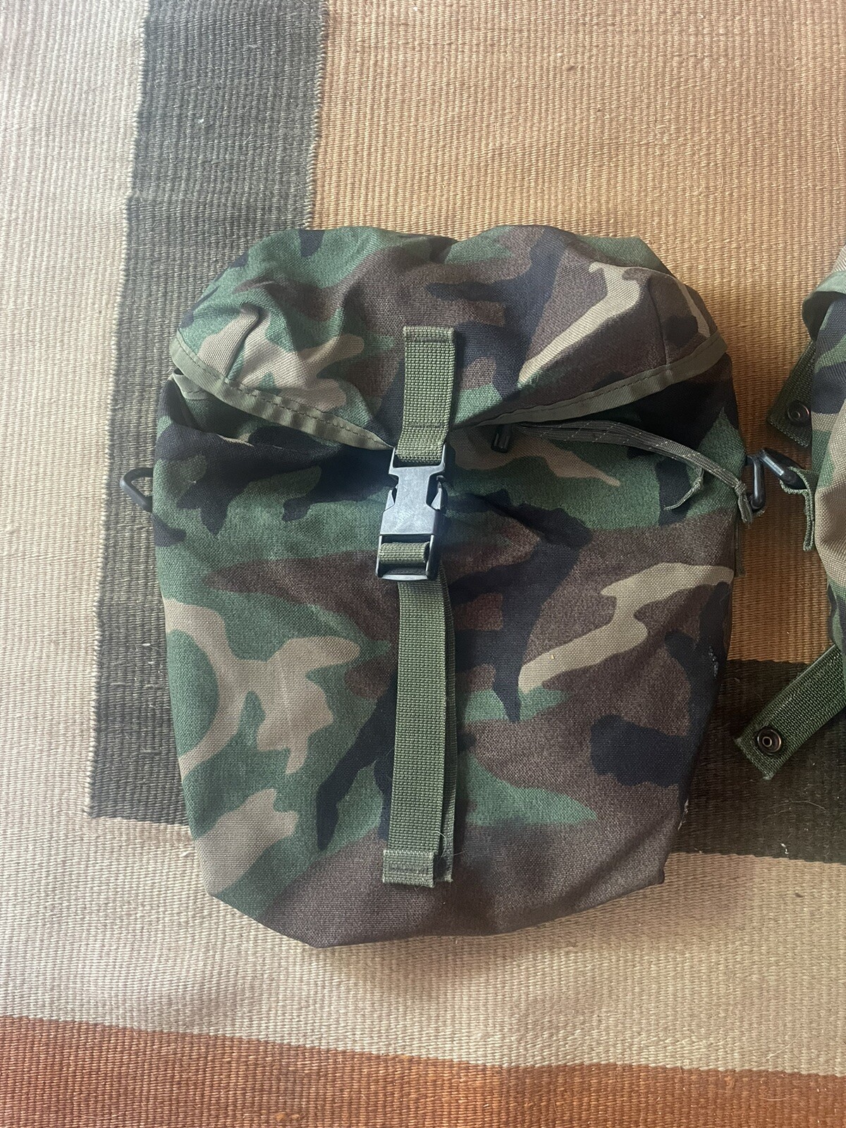 Sustainment Pouches [2] for Army Military Large Rucksack Woodland USGI ...