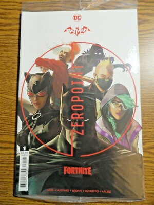 Batman Fortnite Zero Point #1 Polybag Sealed 3rd Print Variant Cover w ...