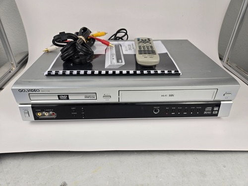 SERVICED Go Video DV1130 DVD VCR Combo Player Hi-Fi VHS Recorder Tested ...