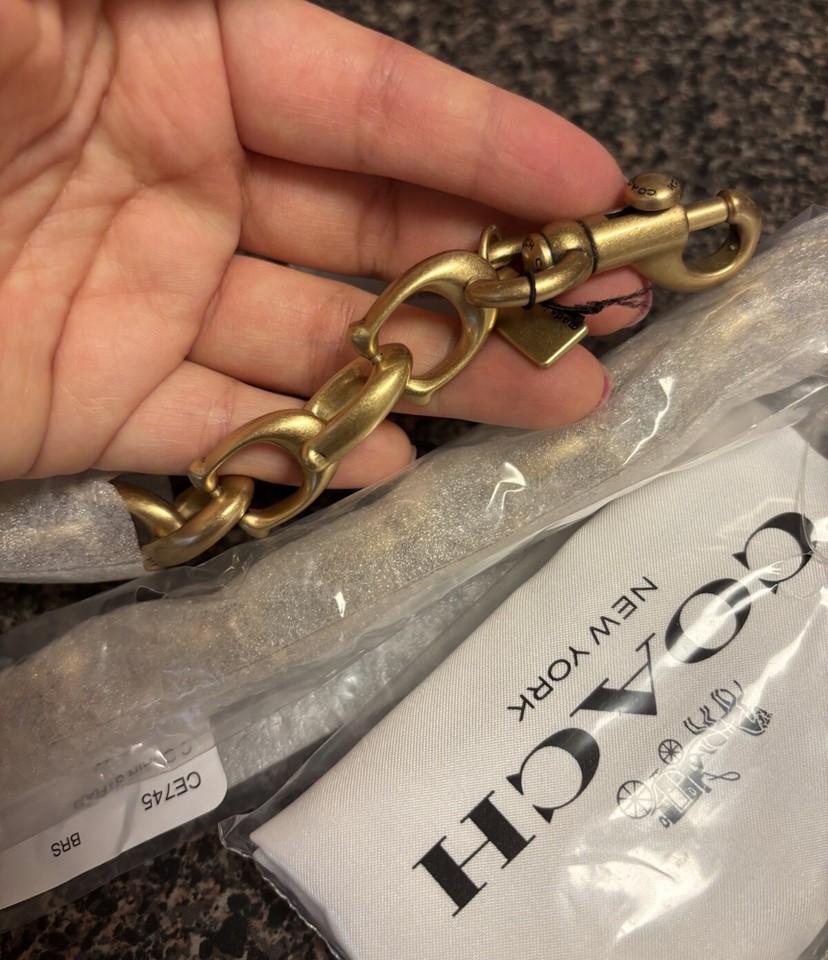 Coach Signature Link Chain Strap | eBay