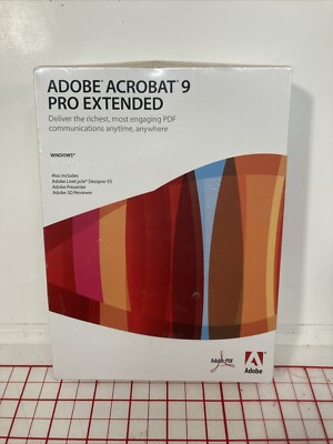 Adobe Acrobat 9 Pro Extended Professional Windows NIB Sealed | eBay