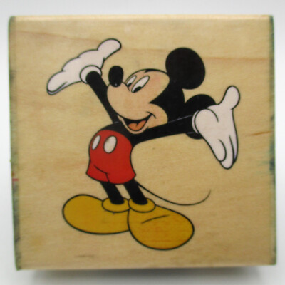 Disney Cartoon Mickey Mouse Rubber Stamp by All Night Media | eBay