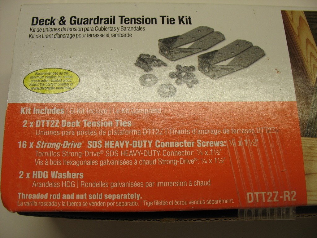 Simpson Strong Tie Deck and Guard Rail Tension Tie Kit DTT2Z-R2 New | eBay