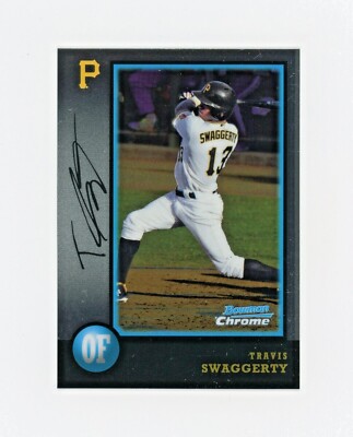 TRAVIS SWAGGERTY 2018 Bowman Chrome 20th Anniversary #98B-TS Pittsburgh ...