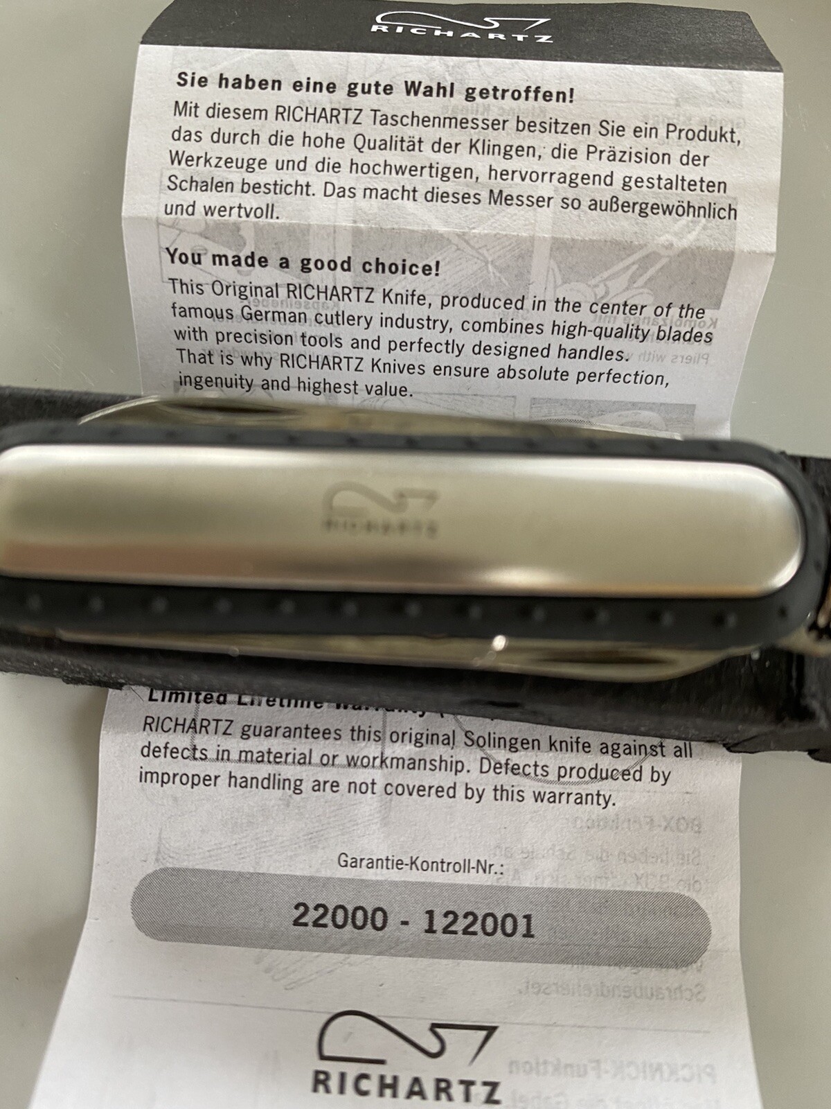 Klassiker Von Morgen Richartz Knife | eBay