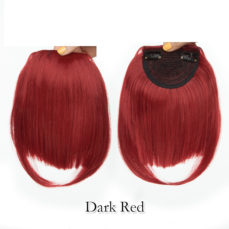 REAL Natural Fringe Bangs Clip In Hair Extension One Piece Real Thick ...