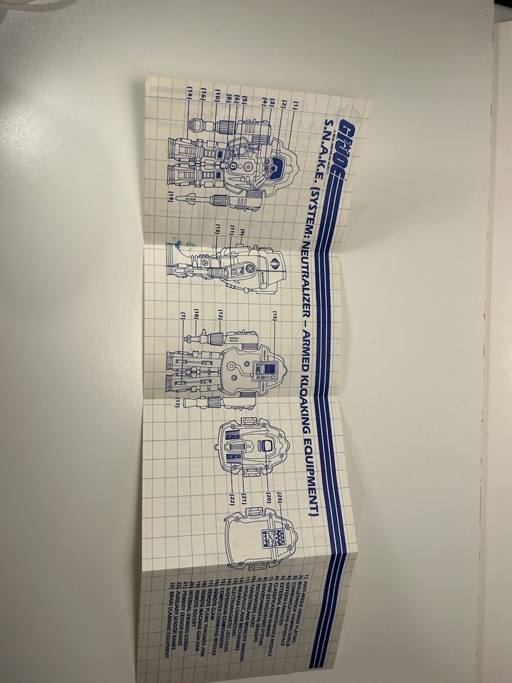 GI JOE COBRA - 1983 SNAKE Battle Armor 100% Complete w/Box and ...