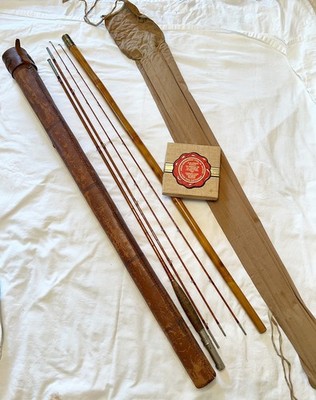 H. L. LEONARD & MILLS Antique Bamboo Fly Rod 9' #4 WT. circa 1923 RARE ...