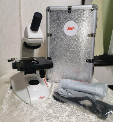 Leica DM300 Biological microscope USED 400 times W/case Without lens | eBay